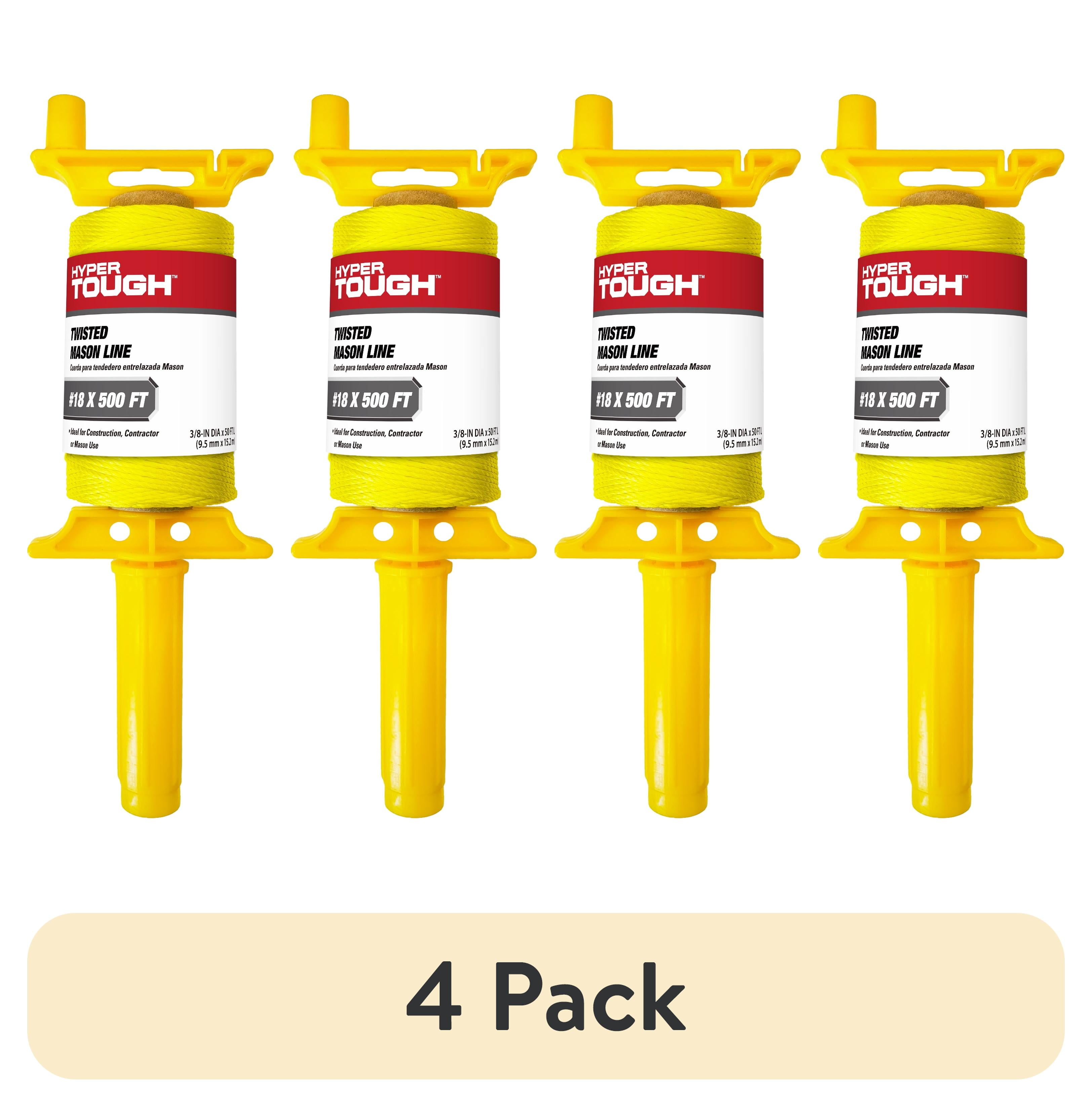 (4 pack) Hyper Tough 18 Polypropylene Twisted Mason Twine 500 ft with ...