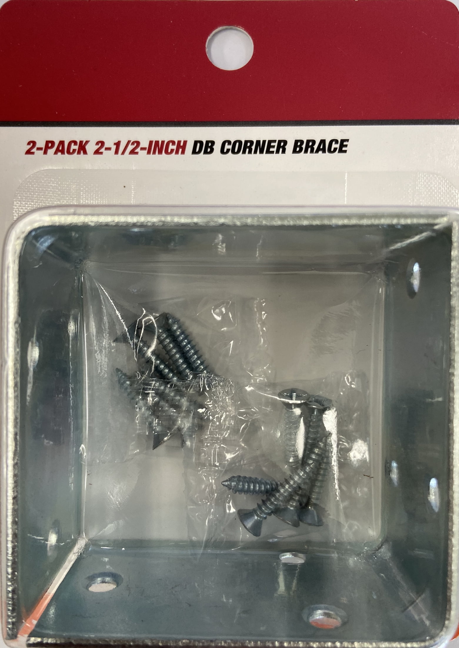 Hyper Tough 2-1/2 inch. x 2-1/2 inch. Double Wide Corner Brace, Steel ...