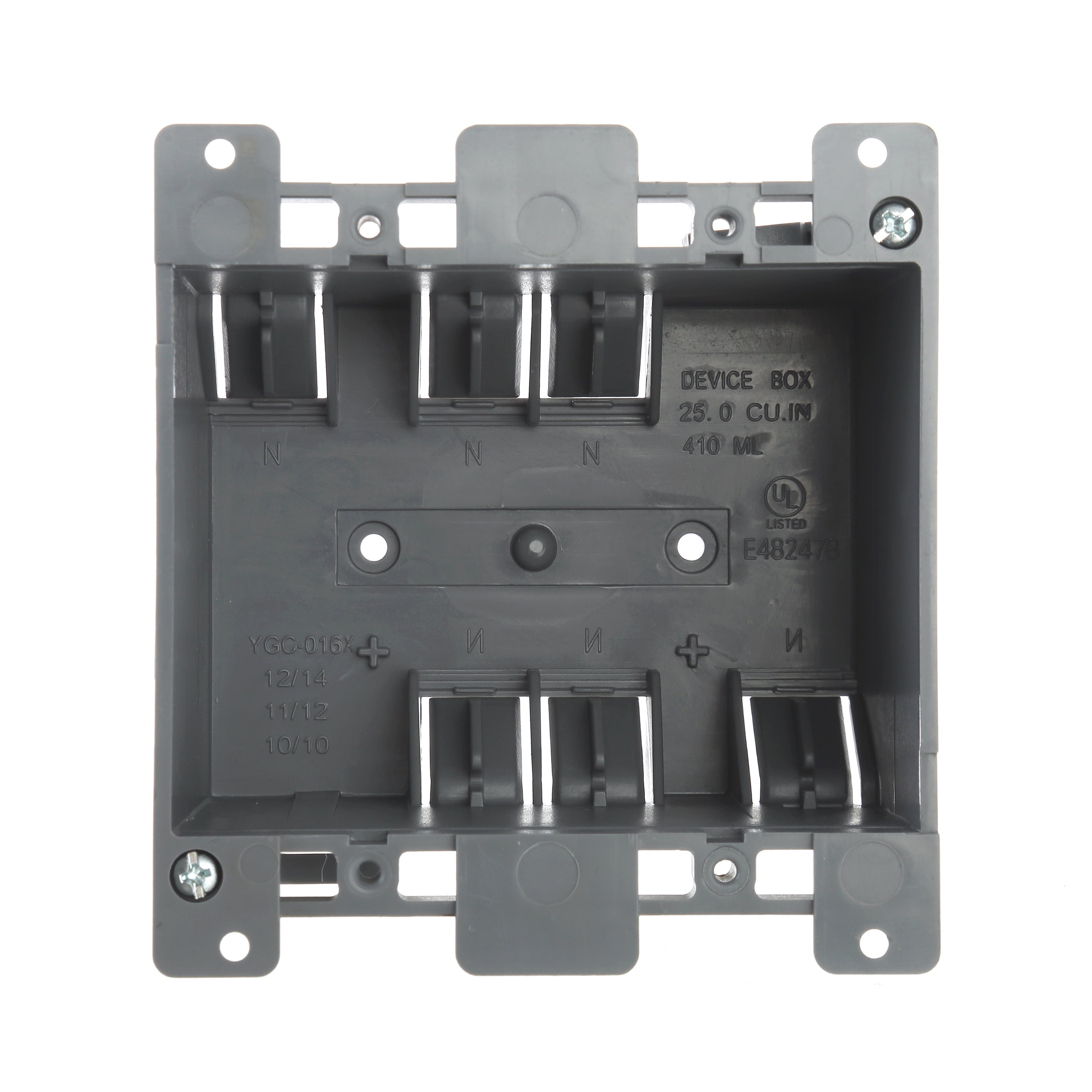 Hyper Tough 2 Gang Switch / Outlet Plastic Electrical Box TD35072Z ...