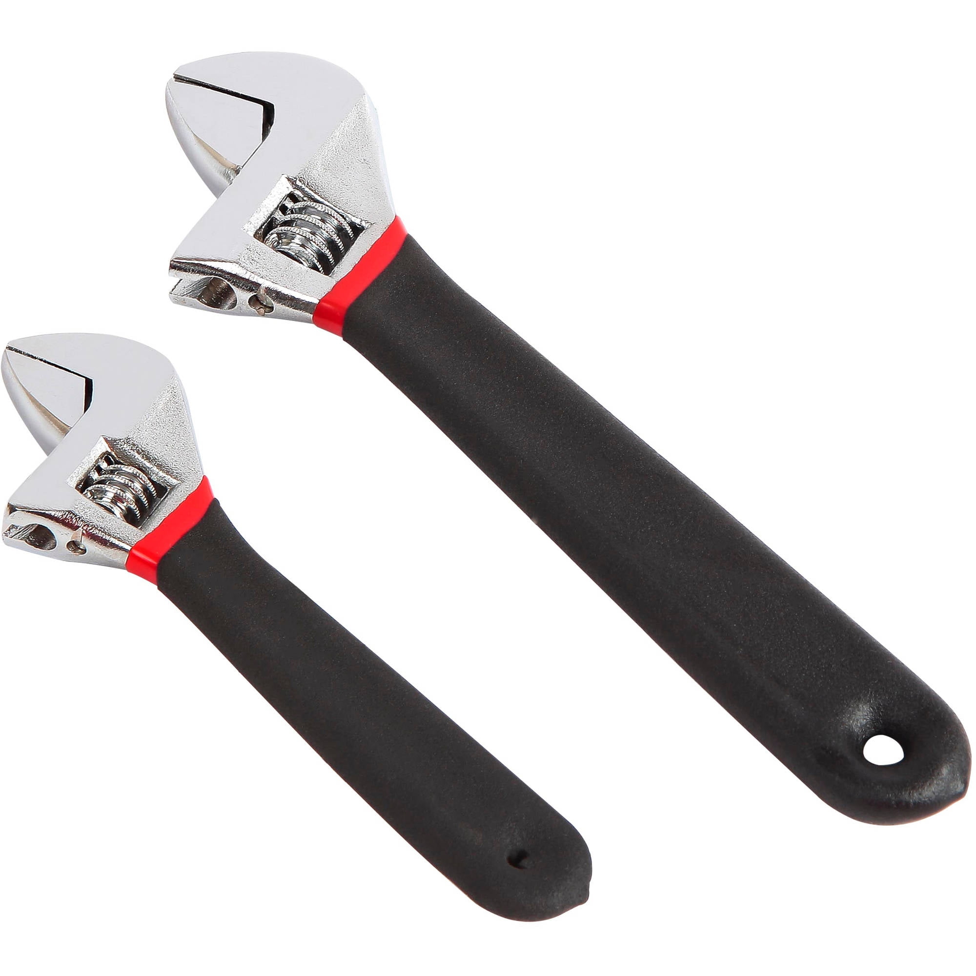 Hyper Tough 2-Piece Adjustable Wrench Set with Comfort Handles, Model ...