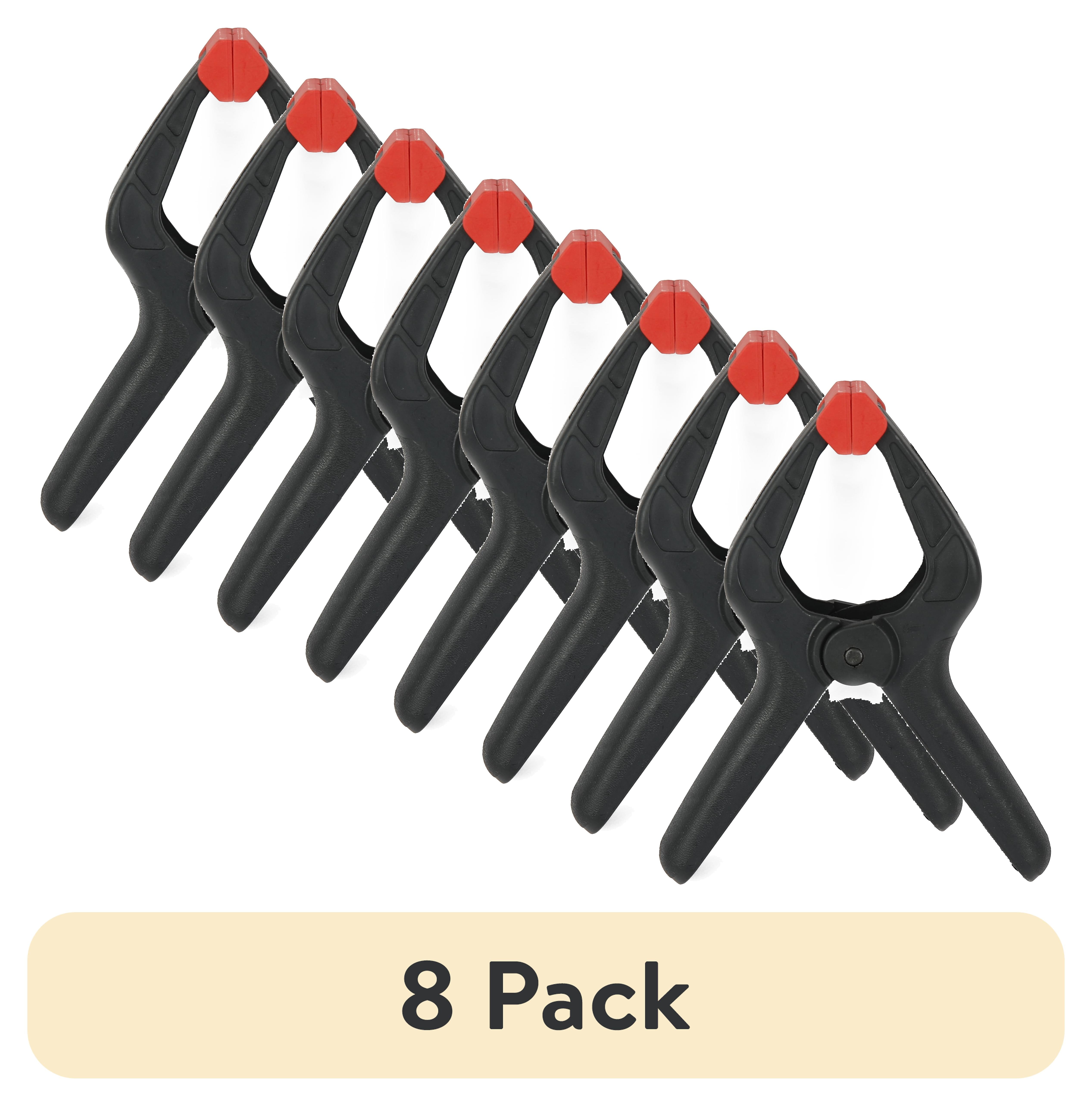 (8 pack) Hyper Tough 2-inch Light Duty Spring Clamp, Resin - Walmart.com