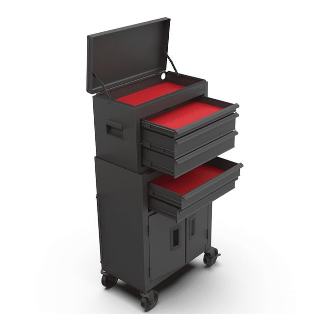 Hyper Tough 20-Inch 5-Drawer Steel Tool Chest with Ball-Bearing Slides ...