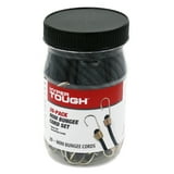 Hyper Tough 20 Pack, 10 inch Mini Bungee Cord Set in Plastic Jar ...