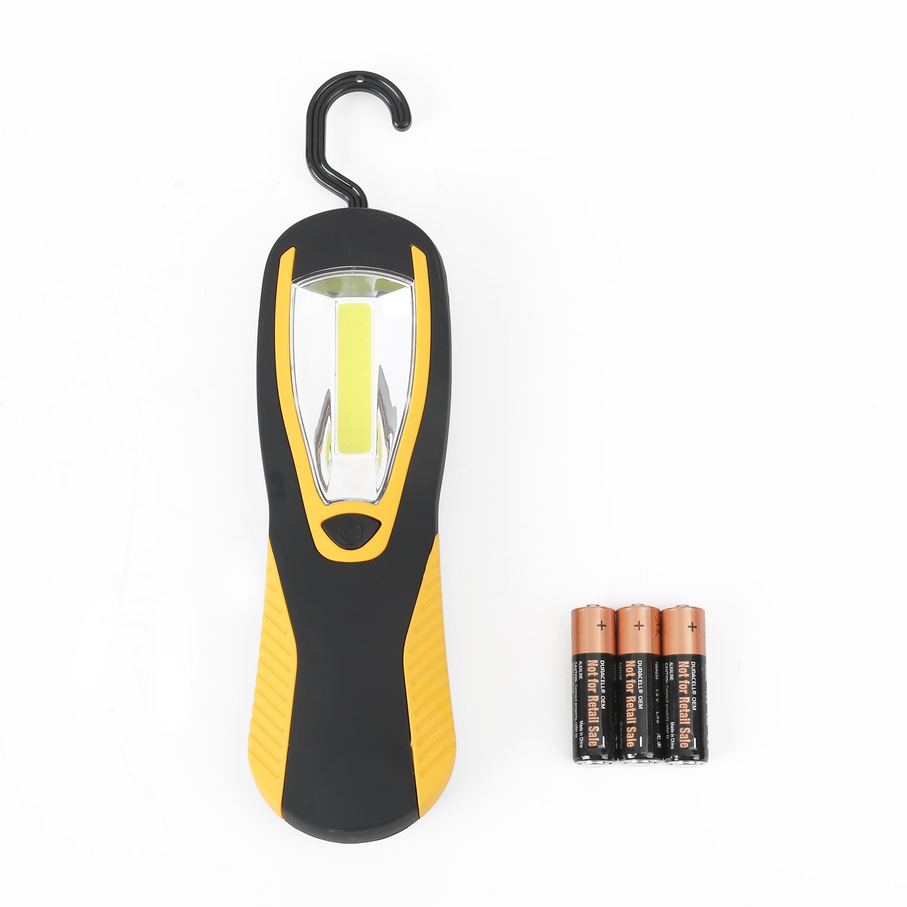 Hyper Tough 200 Lumen Hand Held Work Light, Yellow, Black, Model 3502 ...