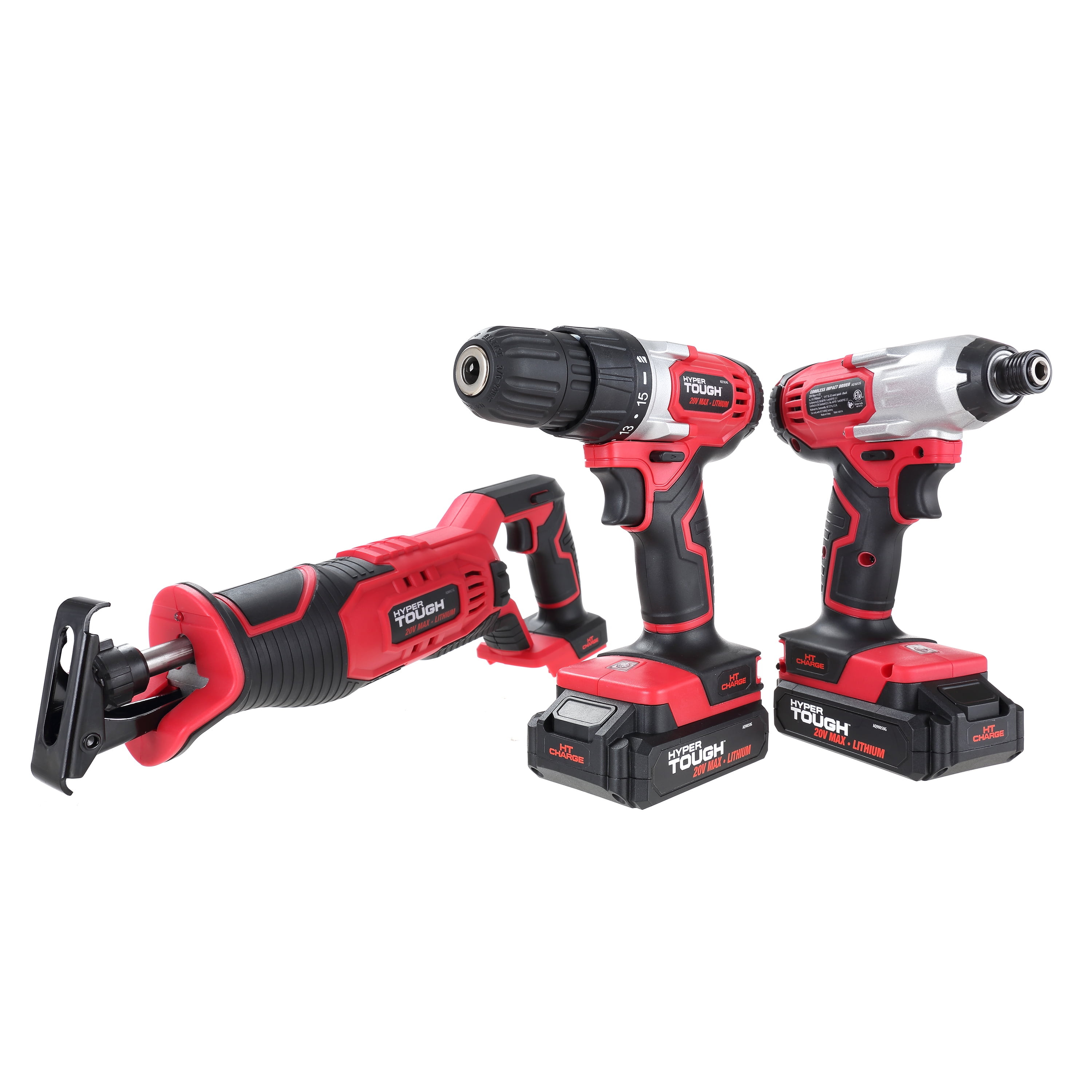Open Box Hyper Tough 20V Max Lithium-ion 3/8-in. Cordless Drill, 1/4-in ...