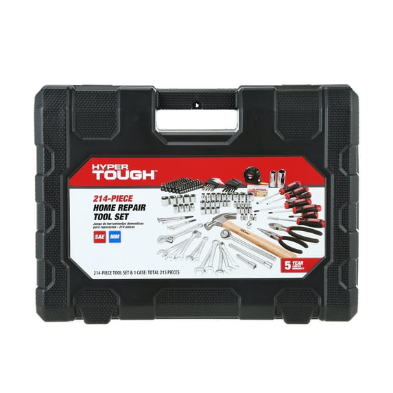 Free Shipping! Hyper Tough 215 Piece Home Repair Tool Set with Wrenches ...