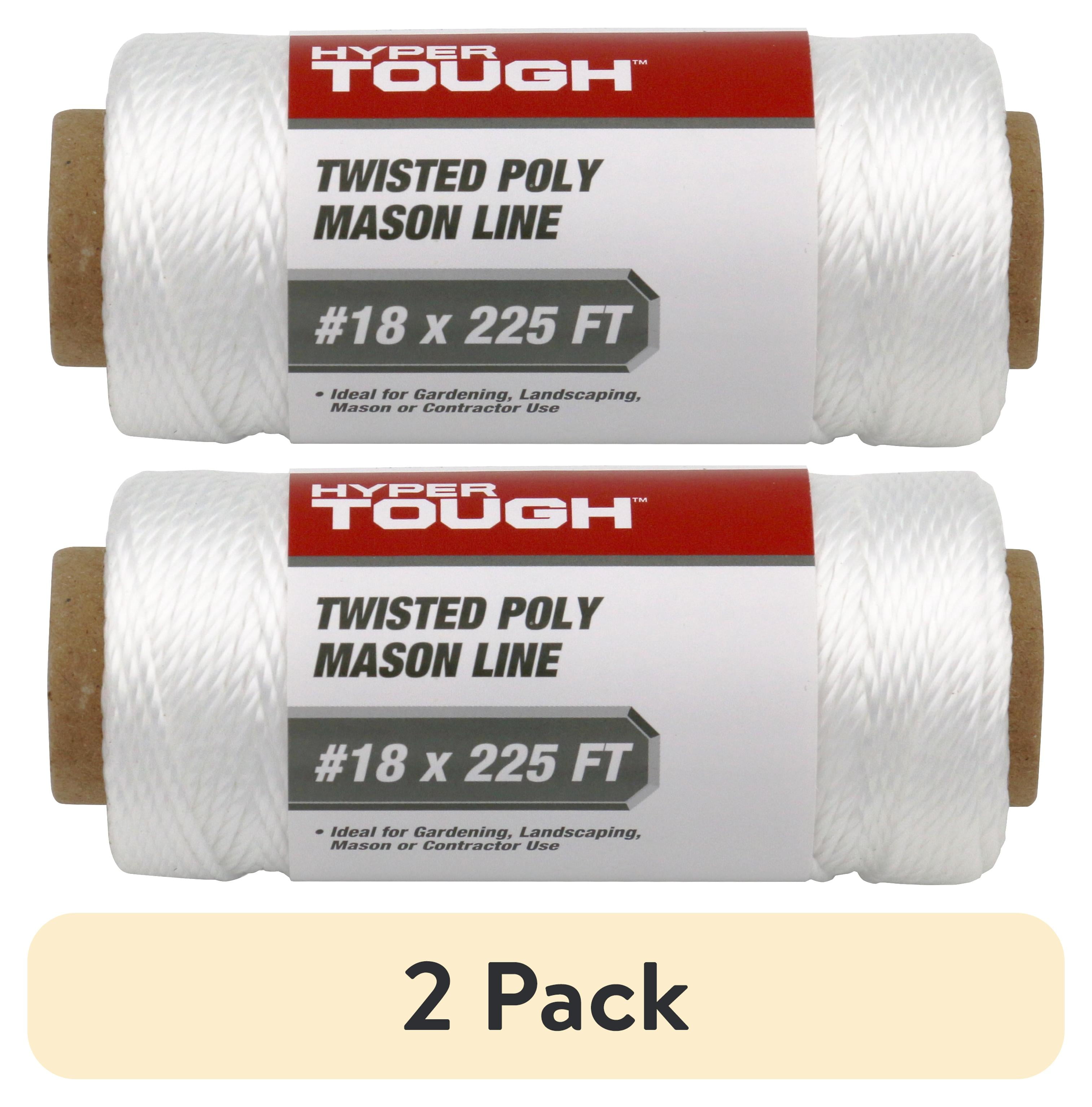 (2 pack) Hyper Tough 225 feet All-purpose Twisted Polypropylene Mason ...