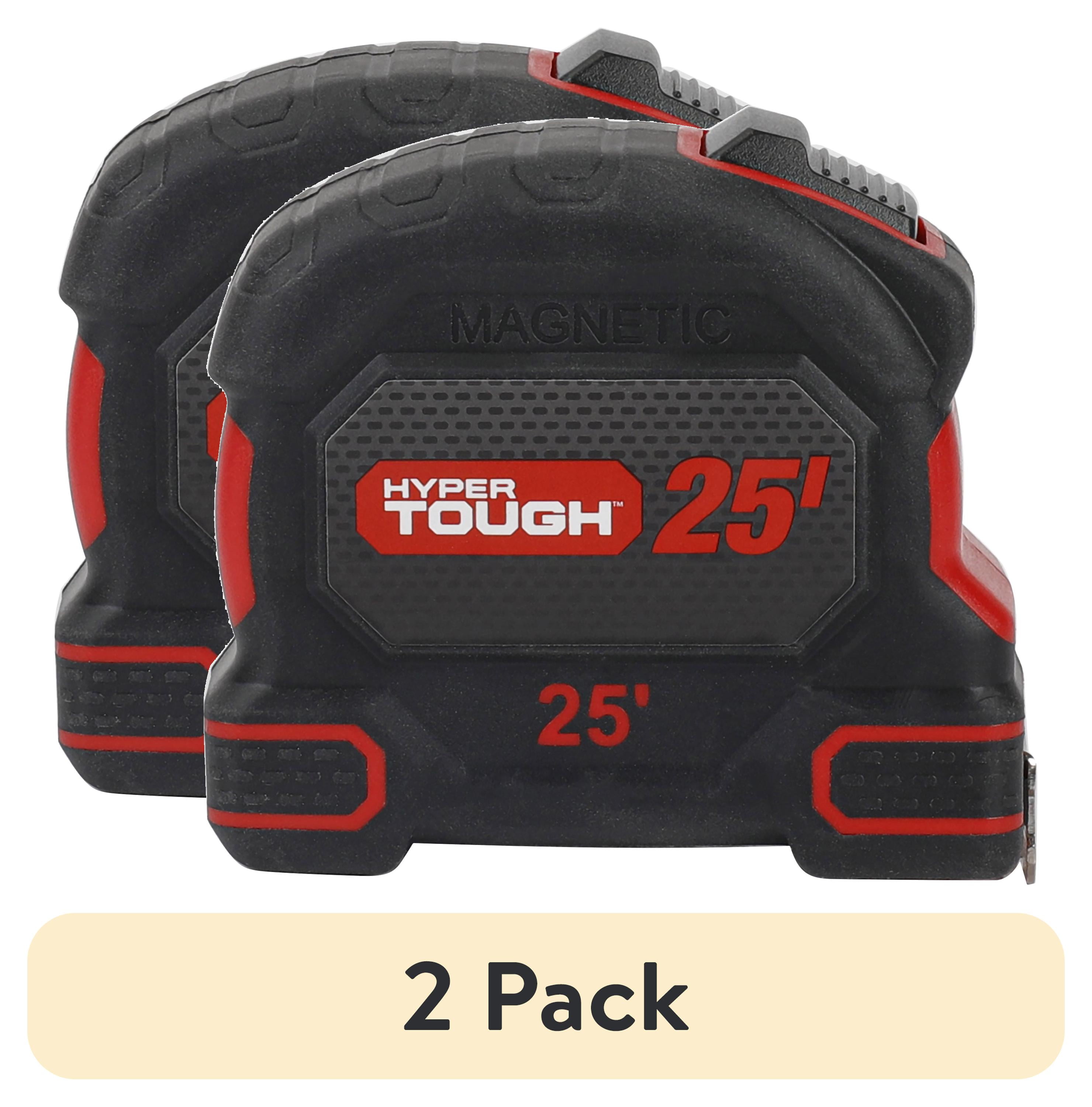 (2 pack) Hyper Tough 25-Foot Auto-lock Tape Measure - Walmart.com