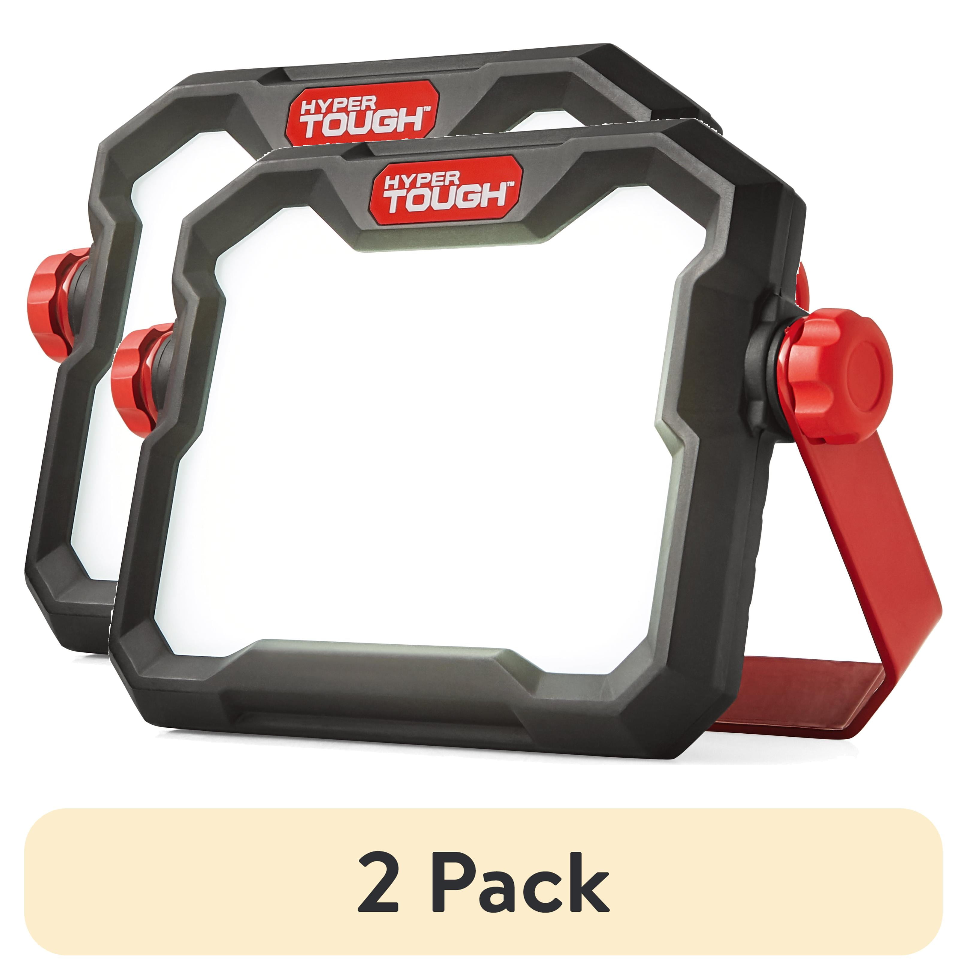 (2 pack) Hyper Tough 25W LED 2500 Lumen Rechargeable Free Standing ...