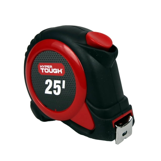 Hyper Tough 25ft. Self Lock Steel Tape Measure - Walmart.com