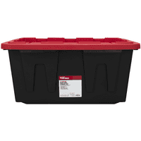 Hyper Tough 27 Gallon Snap Lid Plastic Storage Bin Container w/Lid