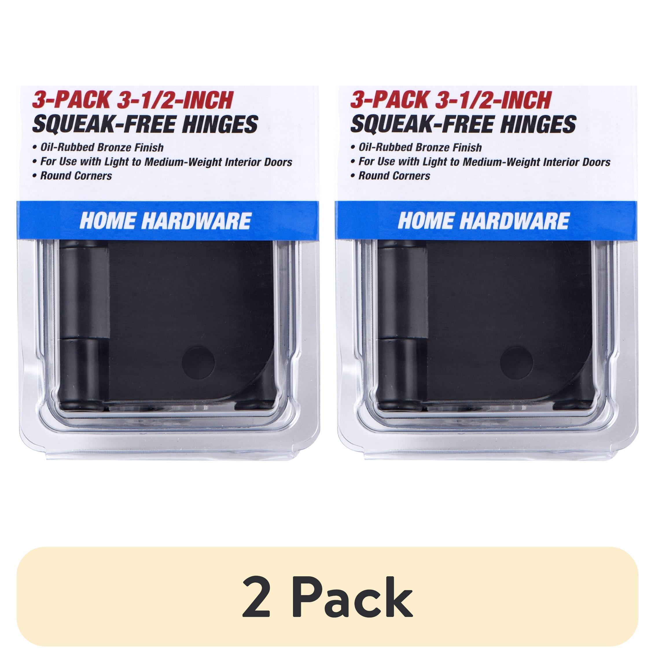 (2 pack) Hyper Tough 3-1/2 in. x 5/8 in. New Oil Rubbed Bronze Squeak ...