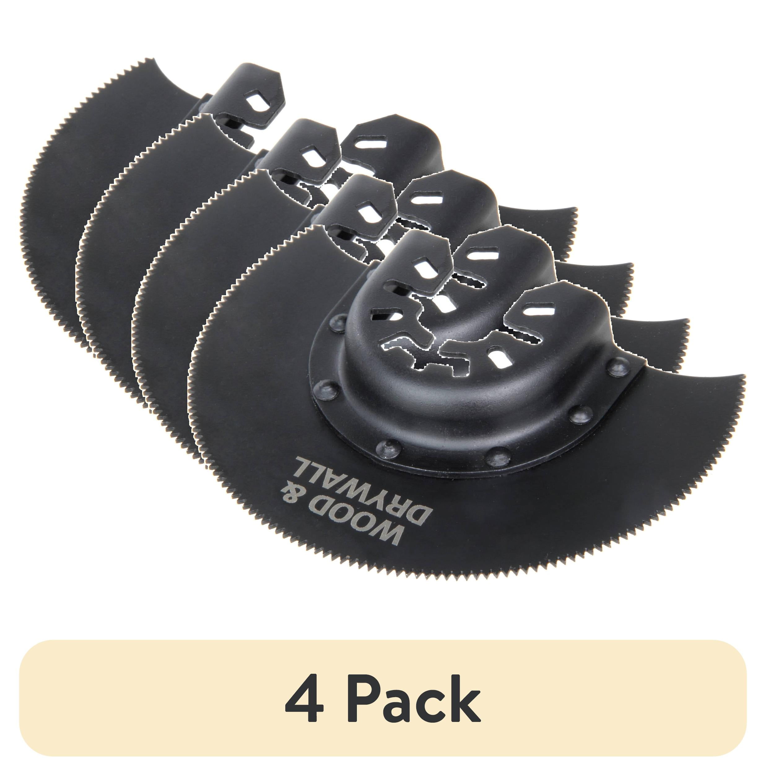 (4 pack) Hyper Tough 3-1/8 inch Semi-Circular Wood Saw Blade for Multi ...