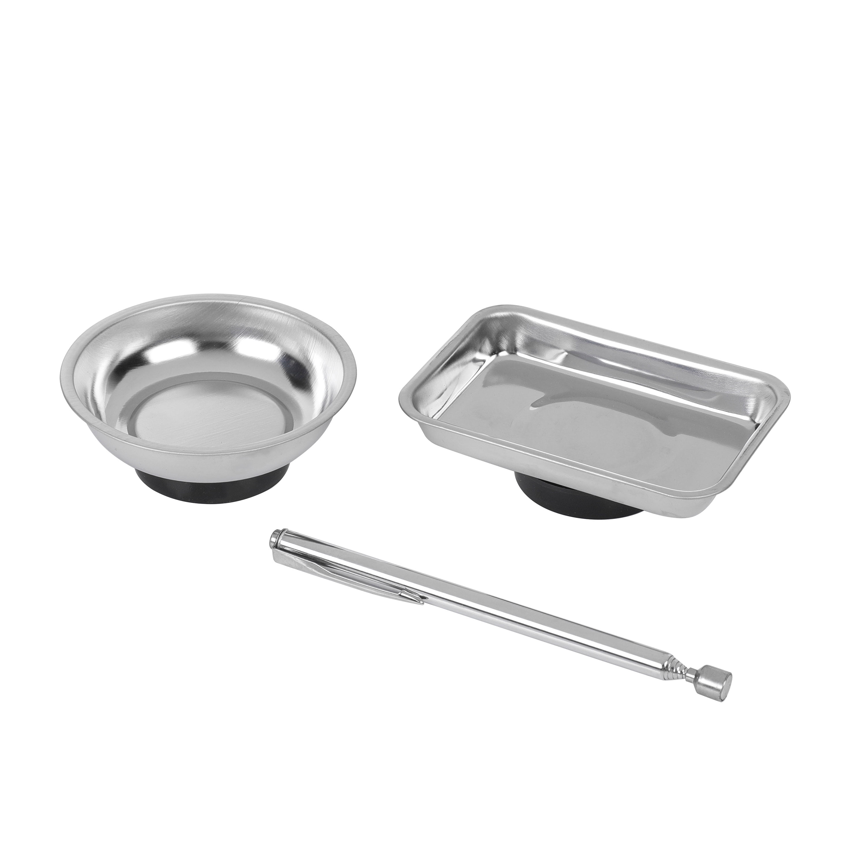 Hyper Tough Magnetic Tray Set with Extendable 2-Lb Pickup Tool and ...
