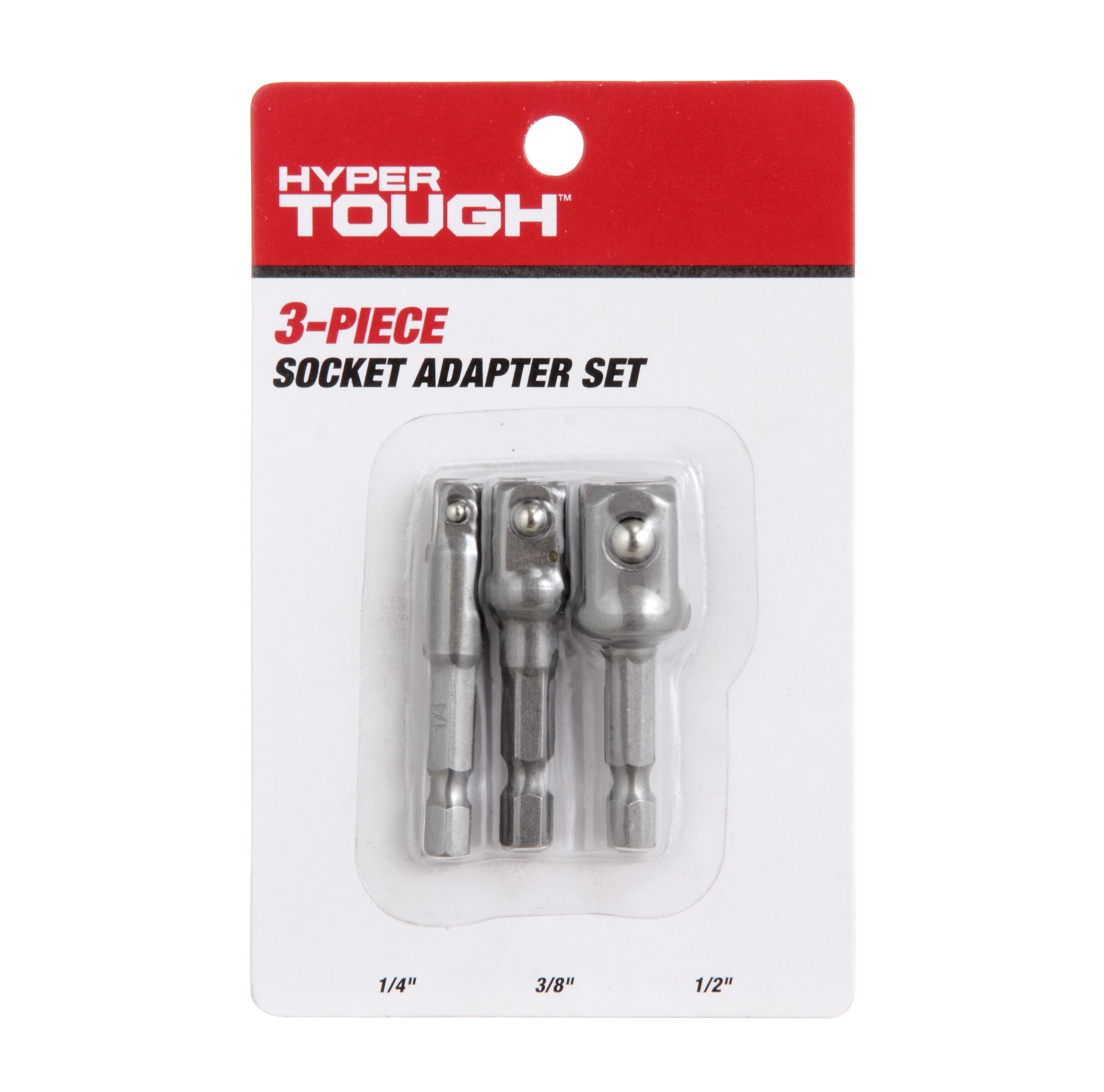 Hyper Tough 3-Piece Quick Connect 1/4-inch, 3/8-inch and 1/2-inch Drive ...