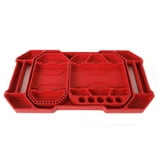 Hyper Tough 3-Piece Silicone Tool Organizer Tray, Flexible, Red ...