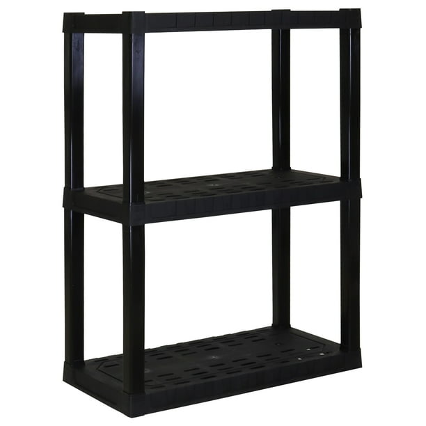 Hyper Tough 3-Tier Shelving Unit, W30 x D14 x H39" Multipurpose Garage ...
