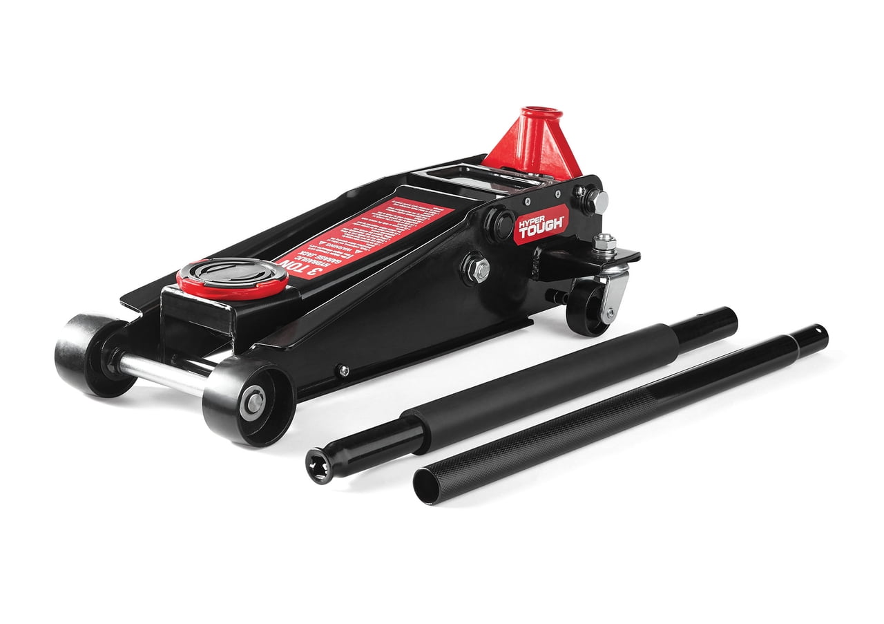 Hyper Tough 3-Ton Dual Piston Hydraulic Garage Jack - Walmart.com
