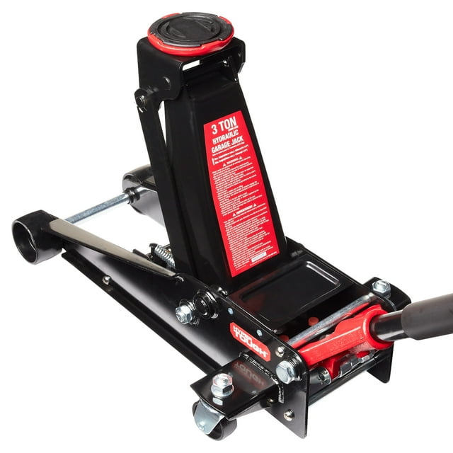 Hyper Tough 3-Ton Dual Piston Hydraulic Garage Jack - Walmart.com