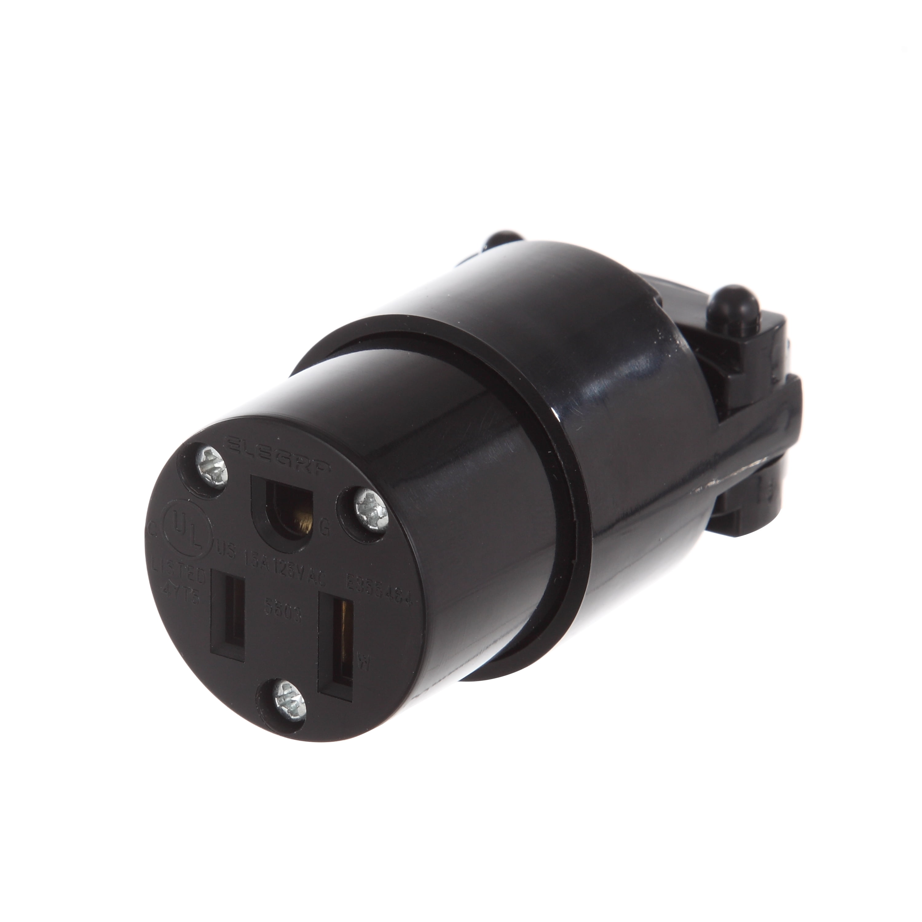 Hyper Tough Female 3 Wire Connector Plug Replacement 15 Amps, 5 x 1.5 x ...