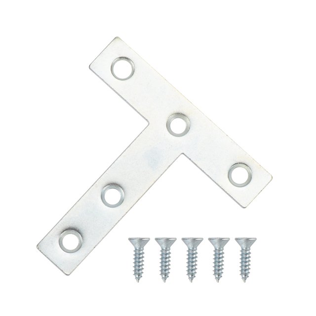 Hyper Tough 3 in. x 3 in. Tee Plate, Zinc Plated (2 Pack) - Walmart.com