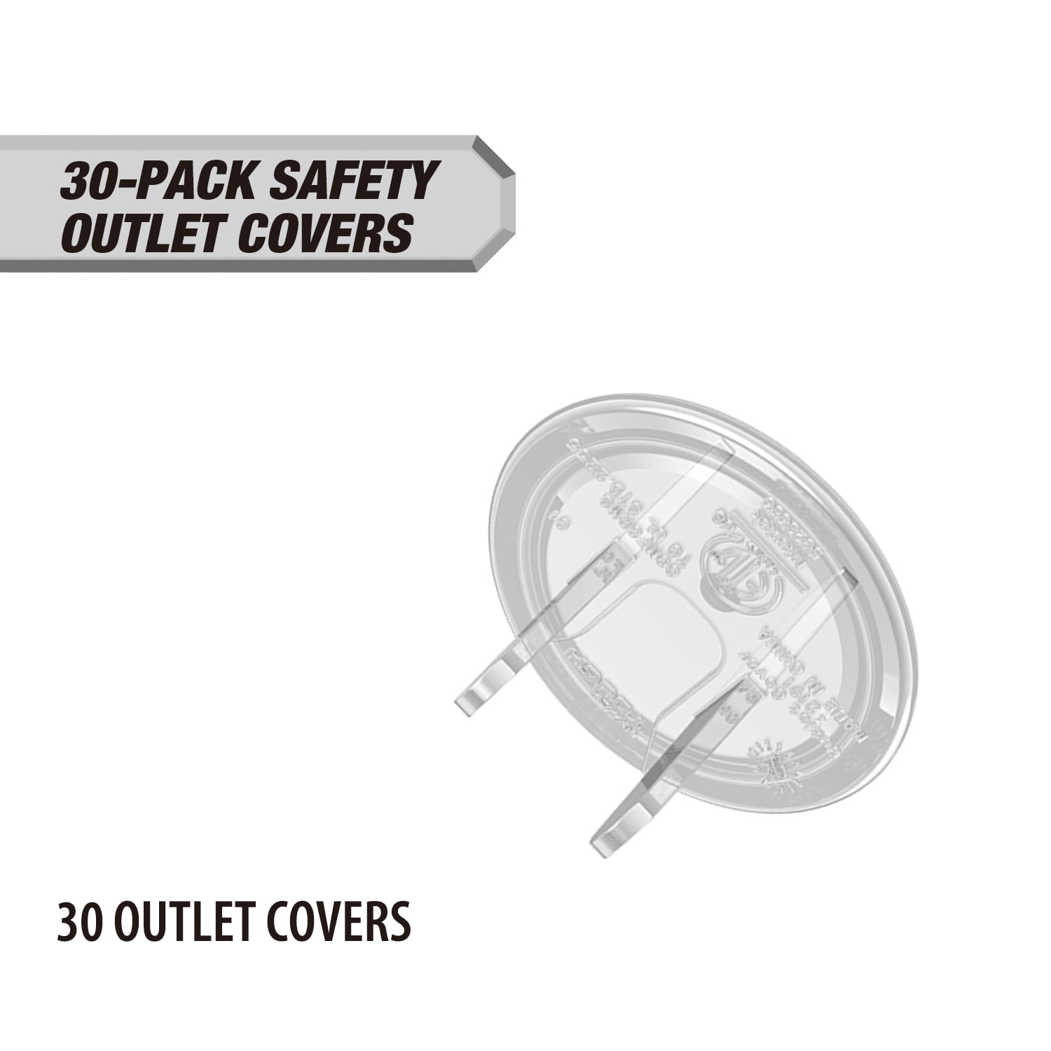 Hyper Tough Safety Outlet Covers 30 Pack, Childproof Electrical Outlet ...