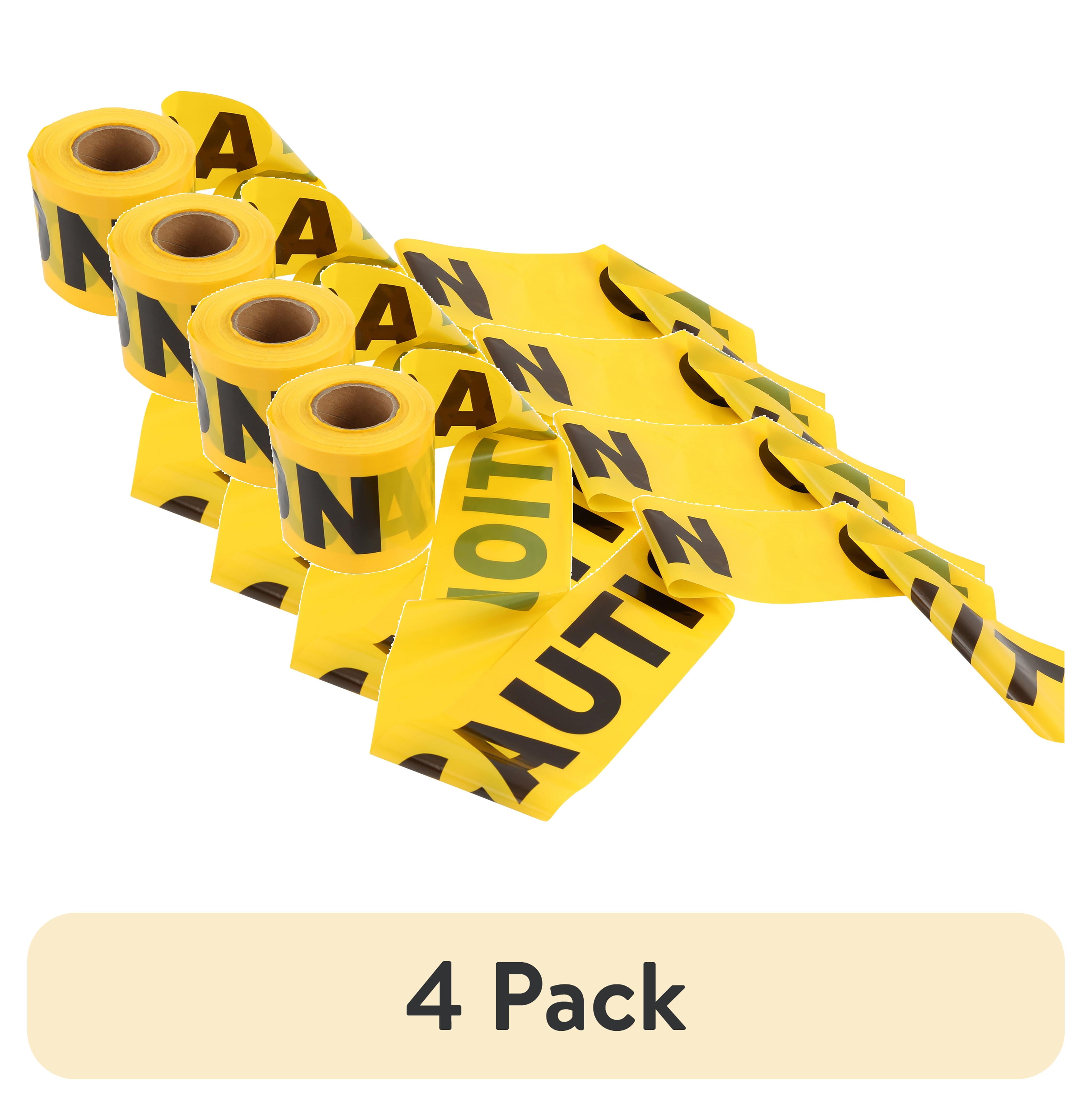 (4 pack) Hyper Tough 300 Foot Yellow Plastic Tear-Resistant, High ...