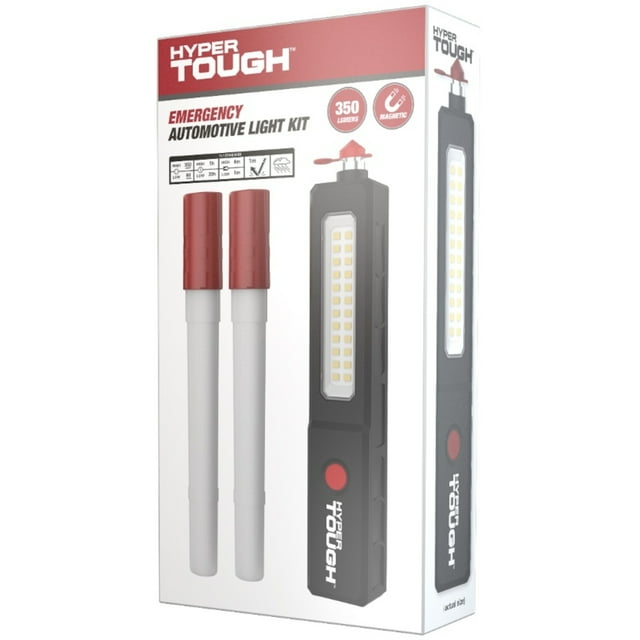 Hyper Tough 350 Lumen Brightness LED Emergency Automotive Light Kit ...
