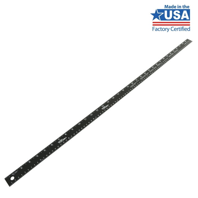 Hyper Tough 36-Inch x 1-Inch Aluminum Ruler - Walmart.com