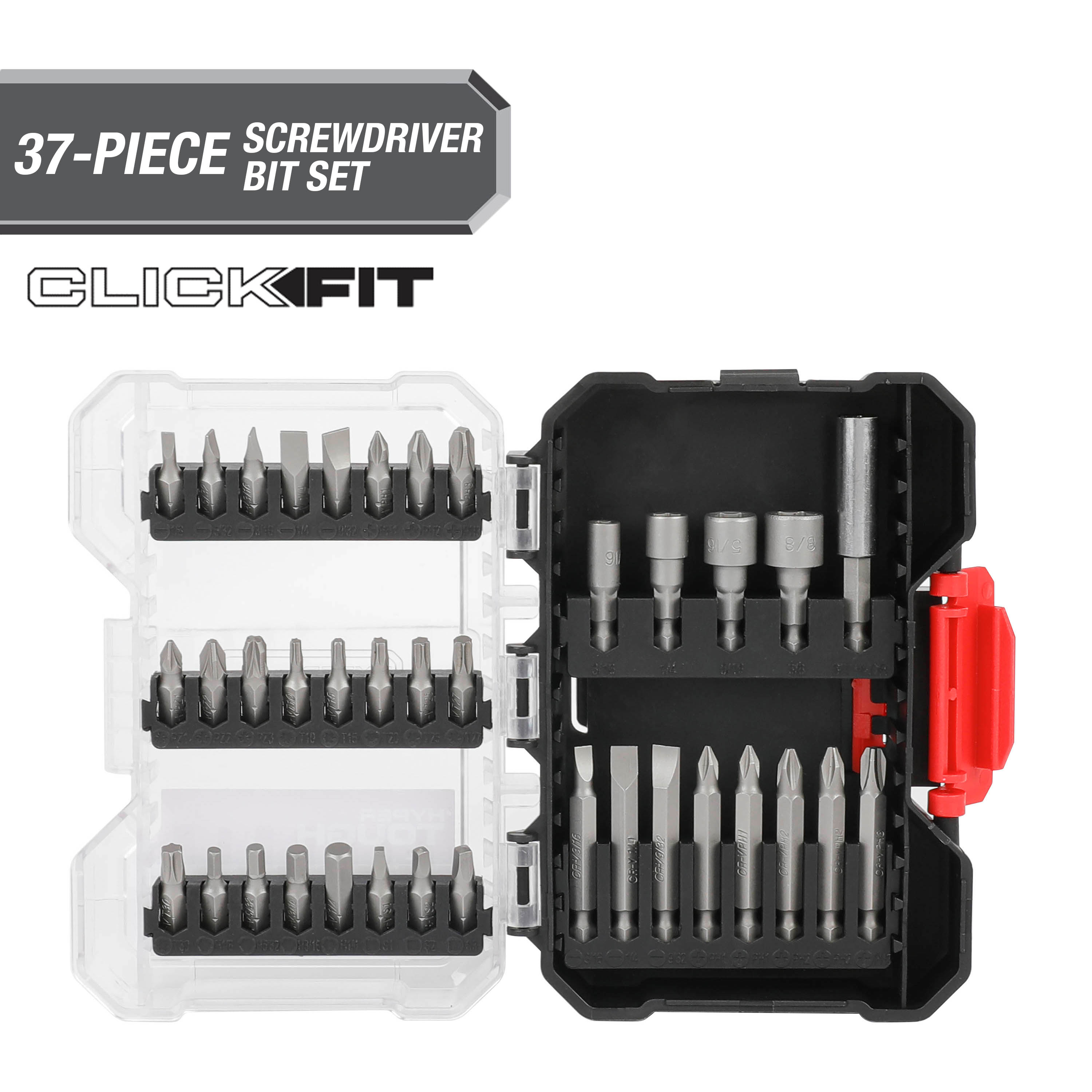 The Original Pink Box PB37BIT 37-Piece Screwdriving Bit Set - Walmart.com
