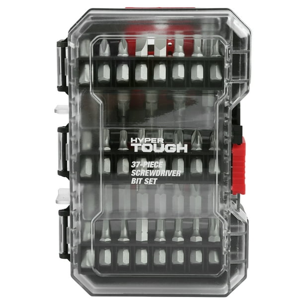 Hyper Tough 37-piece Screwdriver Bit Set with Case, 30143 - Walmart.com