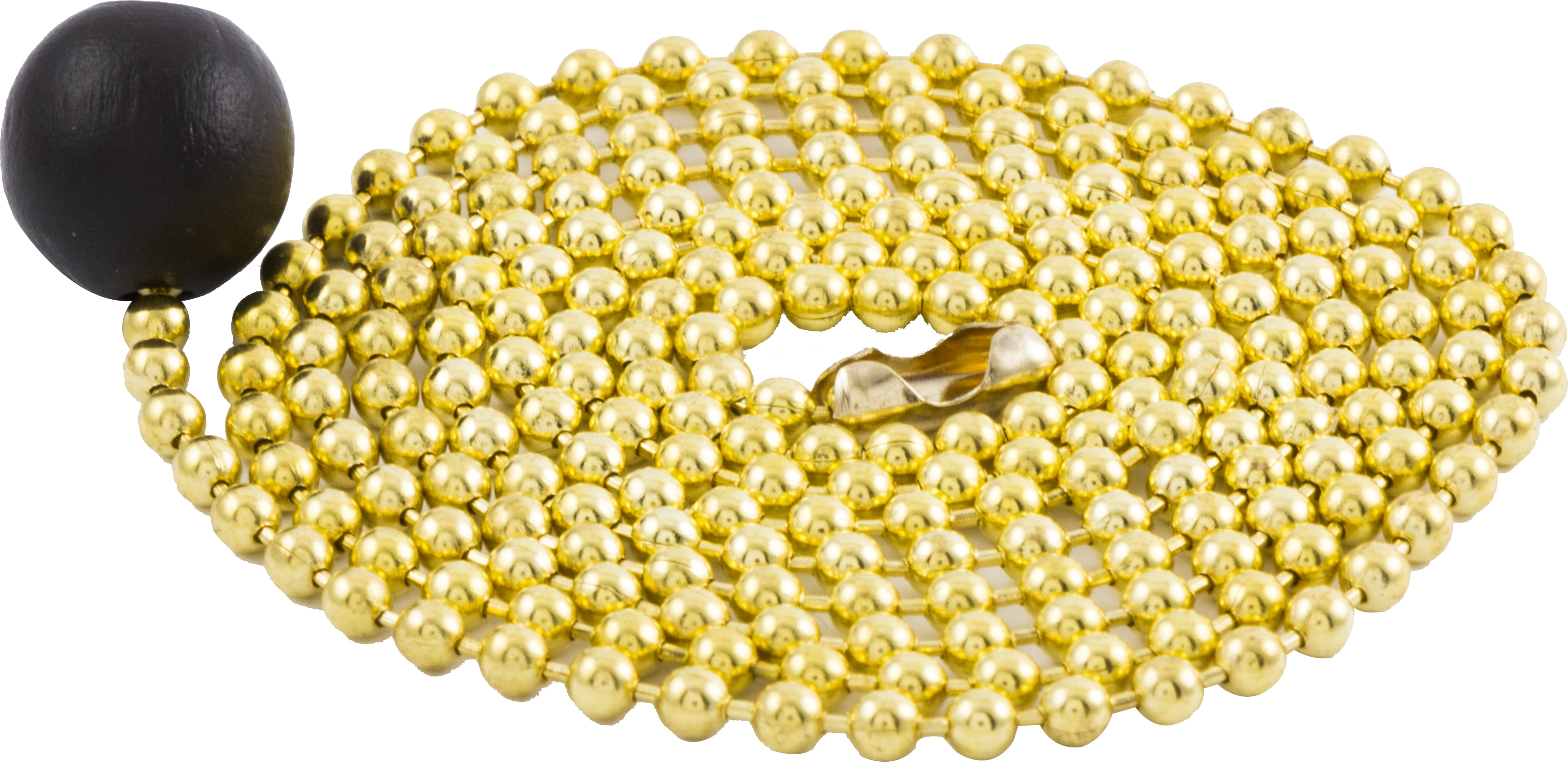 Hyper Tough 3ft Pull Chain Extension with Wooden Ball Brass for Ceiling ...