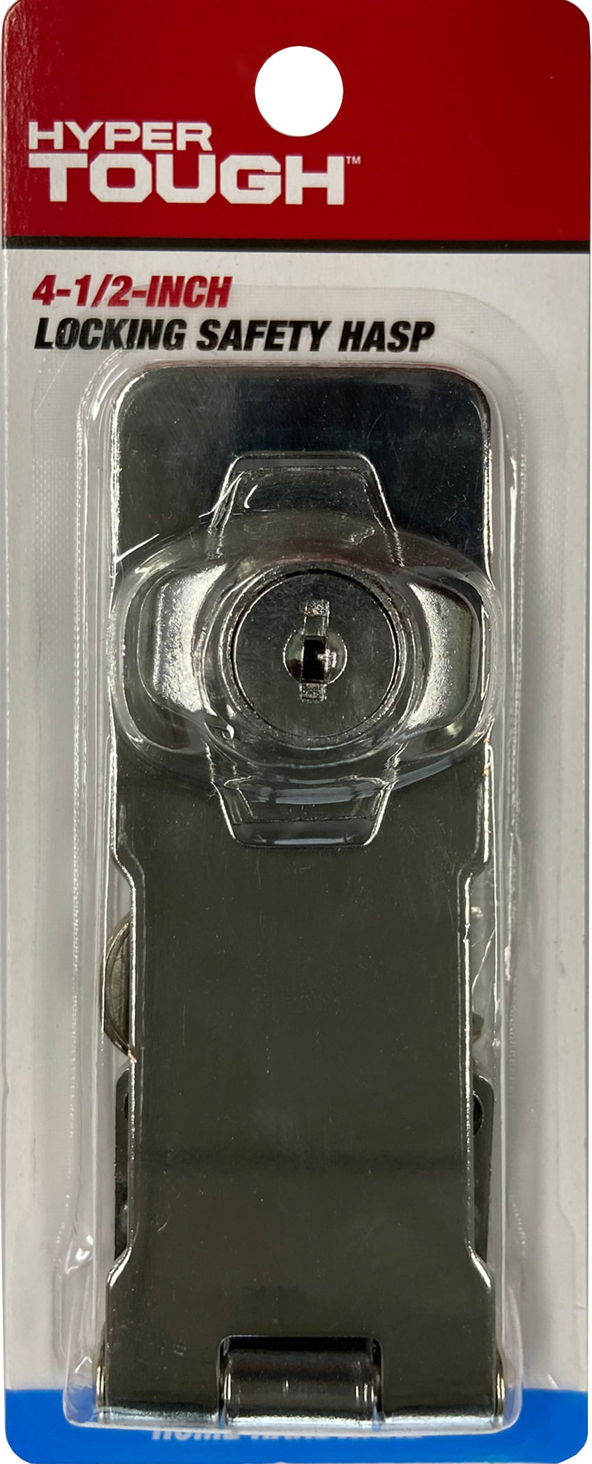 Hyper Tough 4.5 inch. New Steel Locking Safety Hasp, Chrome Plated ...