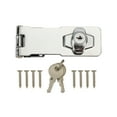 Hyper Tough 4.5 inch. New Steel Locking Safety Hasp, Chrome Plated ...