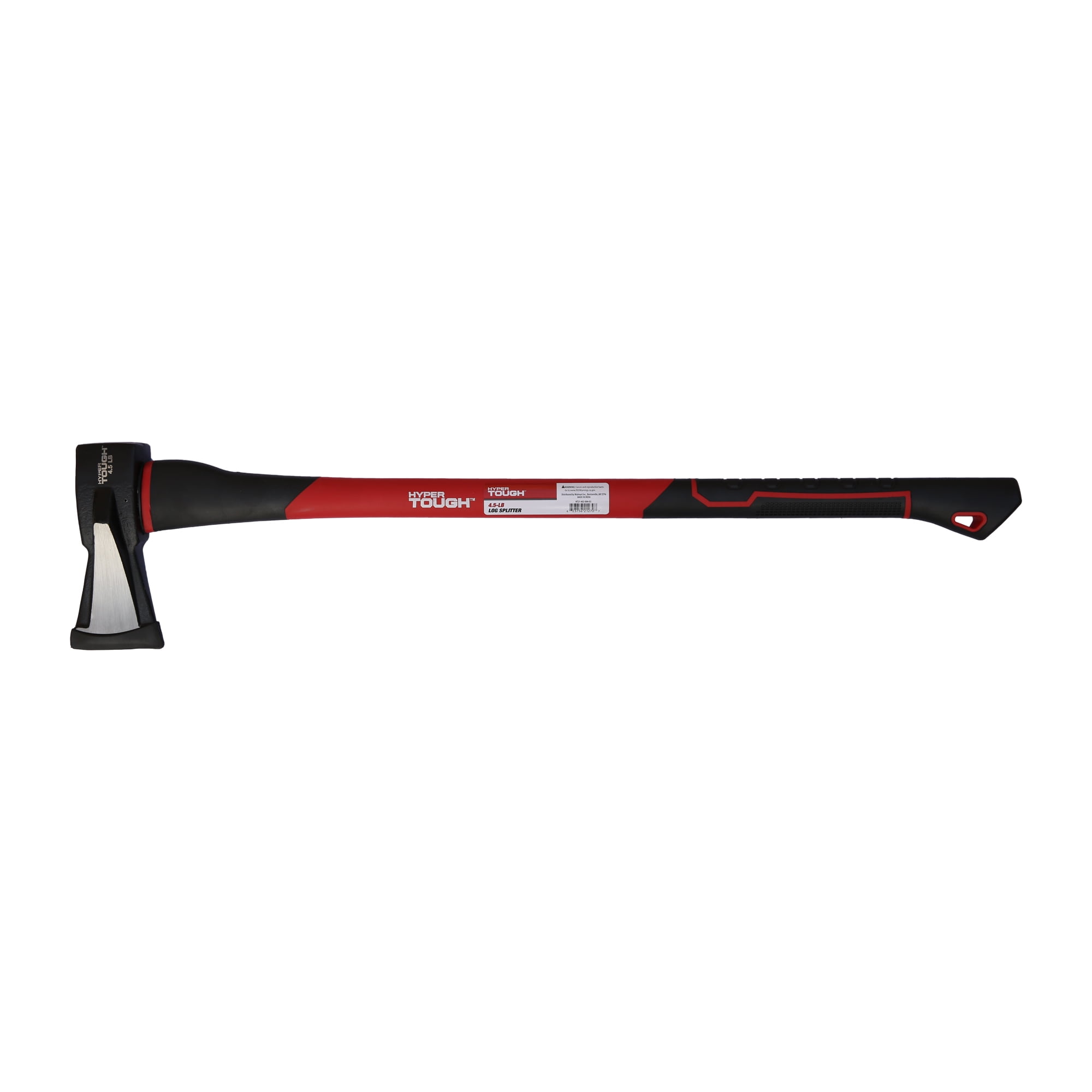 Hyper Tough 4.5lb Wood Log Splitter Axe with Red & Black Double ...