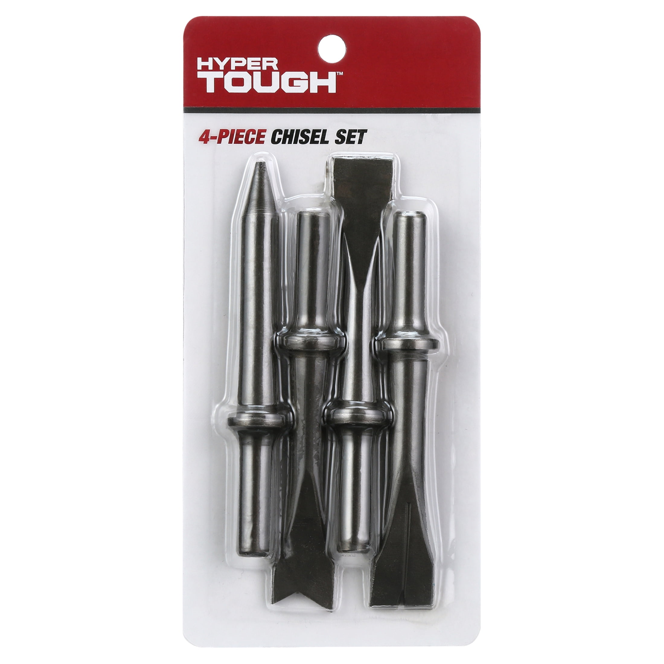 Hyper Tough, 4" Heavy Duty Steel Chisel, 4 Piece 4 Pack - Walmart.com
