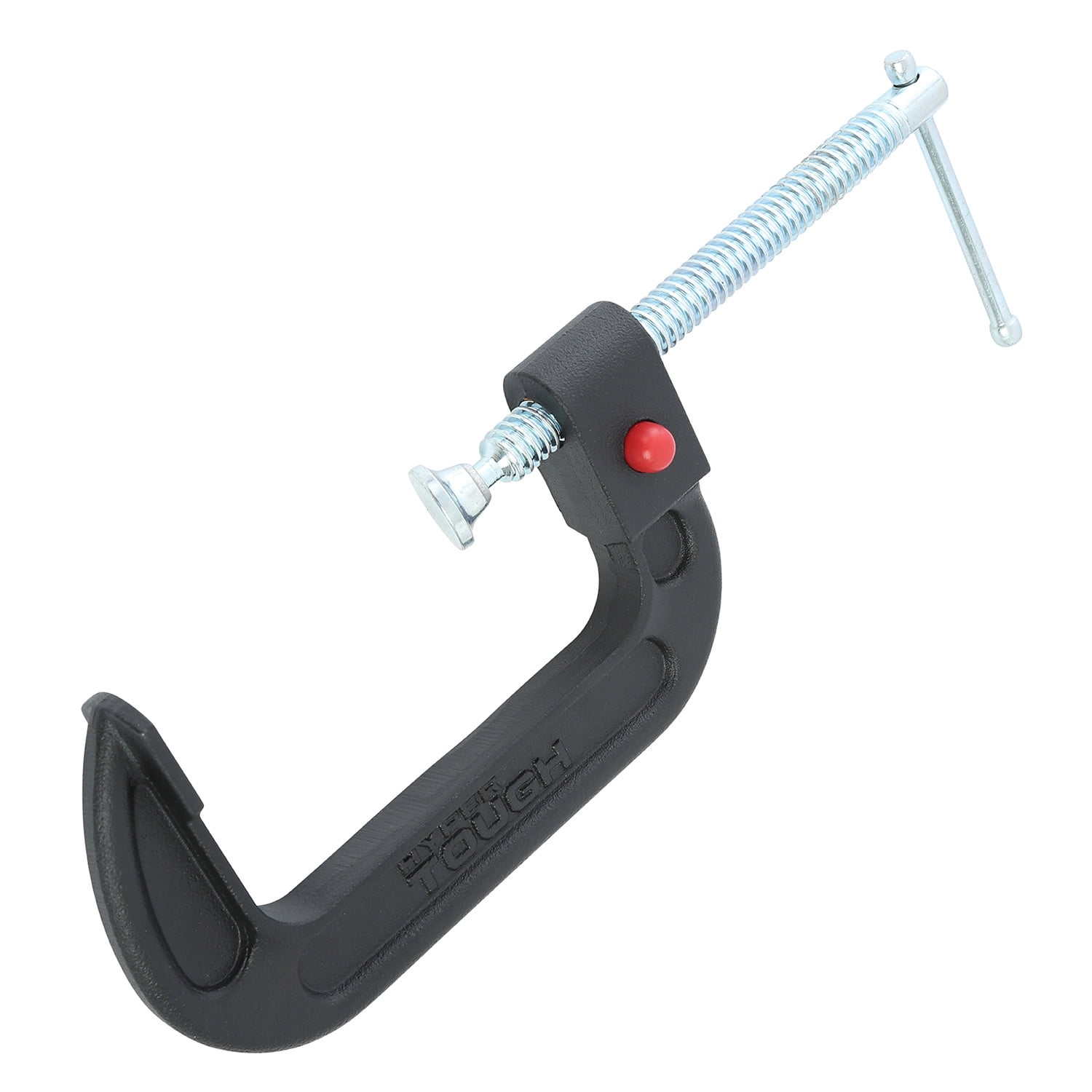 Hyper Tough 4-Inch Quick Release C Clamp, Push Button, Steel Swivel ...