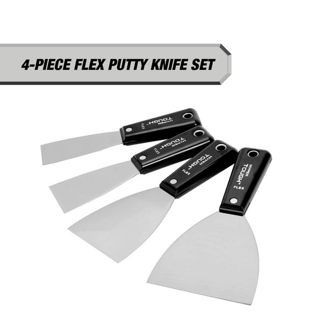 Hyper Tough 4 Piece Putty Knife Set - Walmart.com