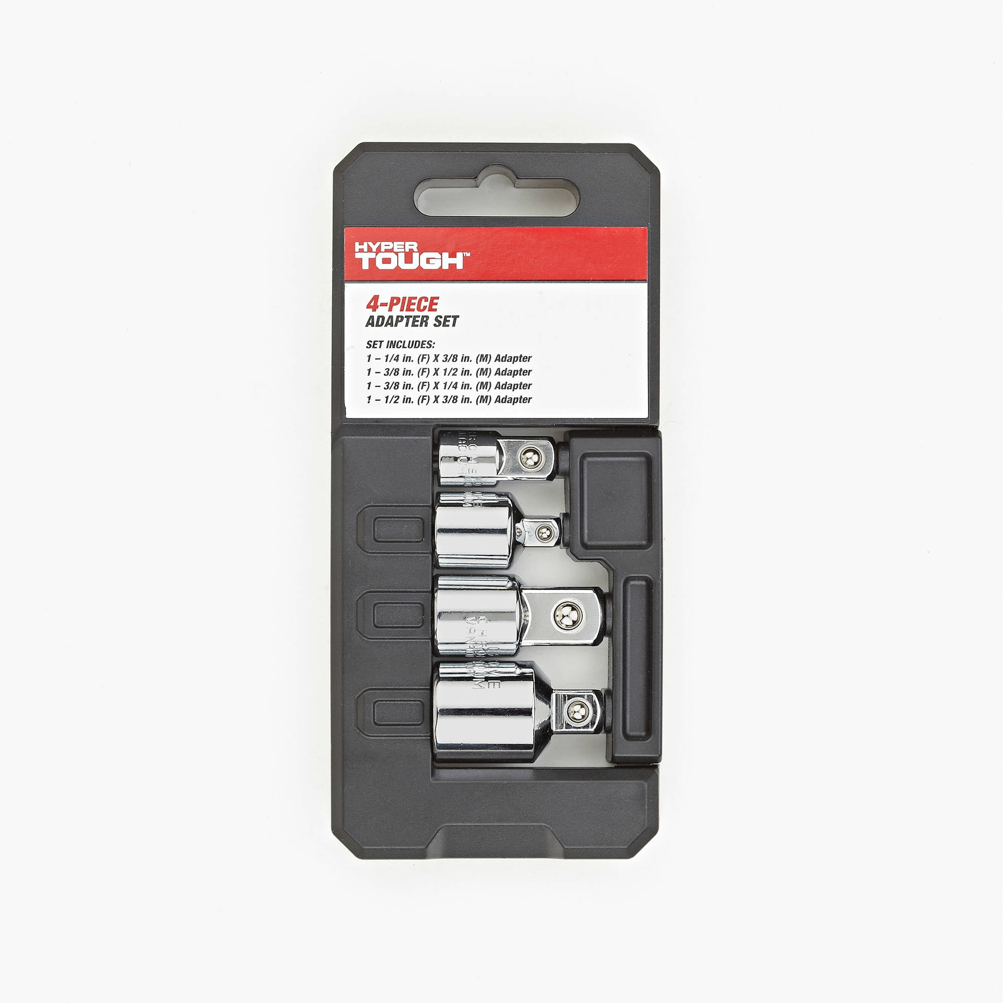 Hyper Tough 4 Piece Socket Adapter Set - Walmart.com