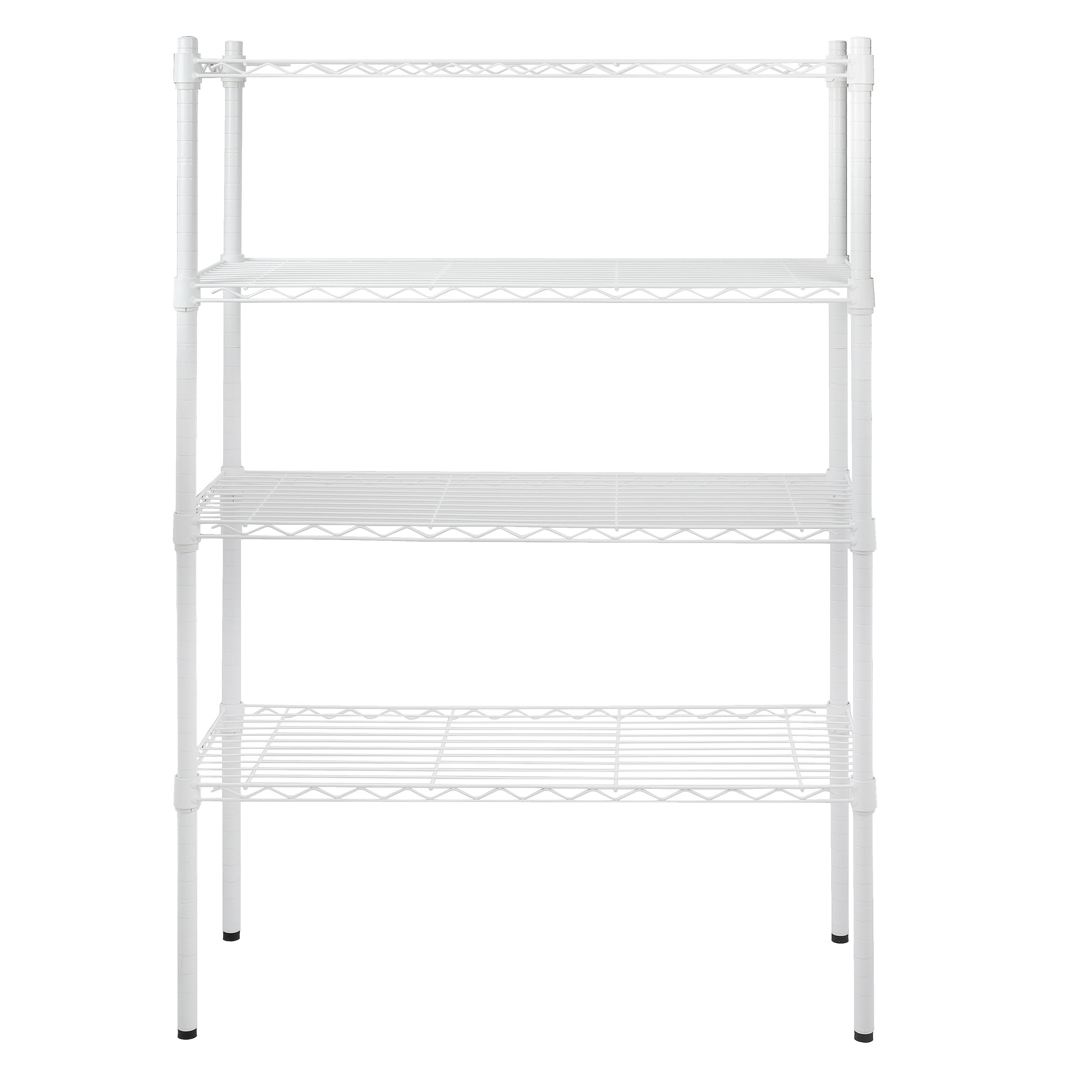 Hyper Tough 4 Tier Wire Shelf Unit, White, 1400 lbs Capacity - Walmart.com