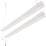 Hyper Tough 4 ft 5000 Lumen LED Shop Light, White, 2-Pack - Walmart.com