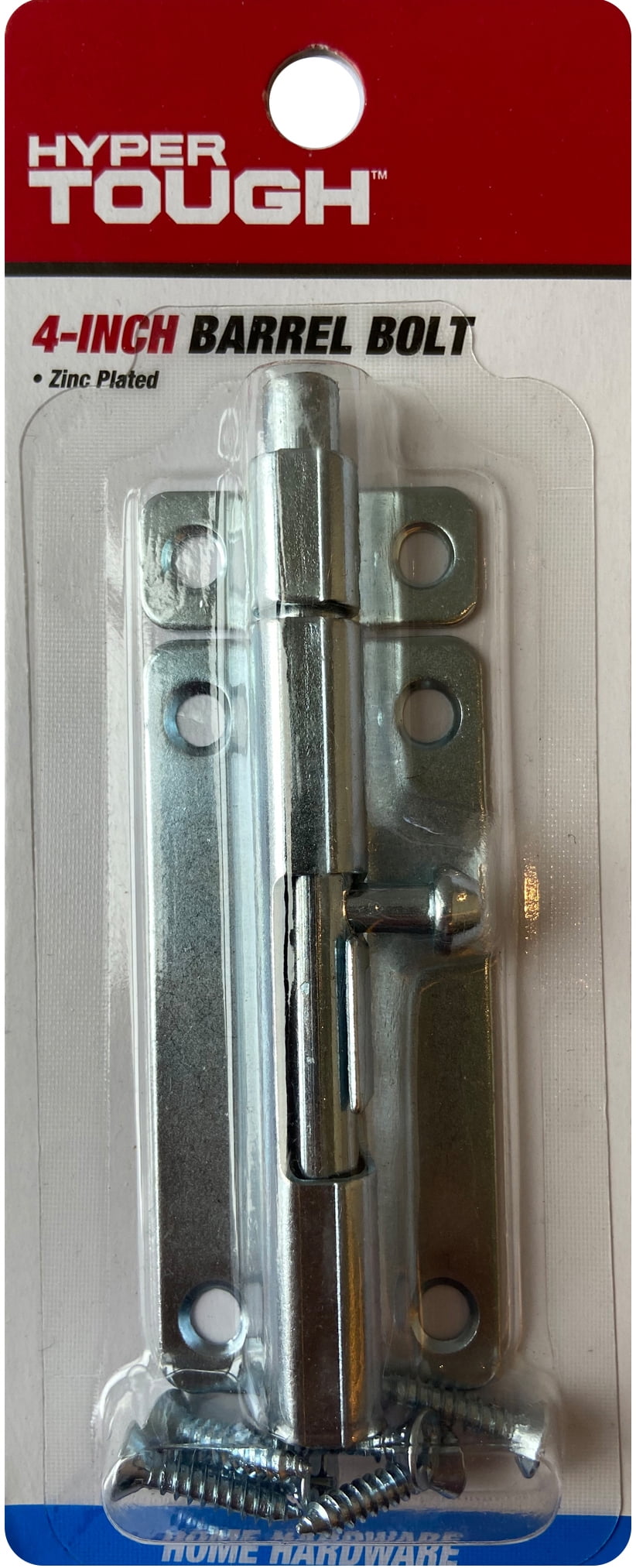 Hyper Tough 4 in. Barrel Bolt, Zinc Plated, 1 Pack - Walmart.com