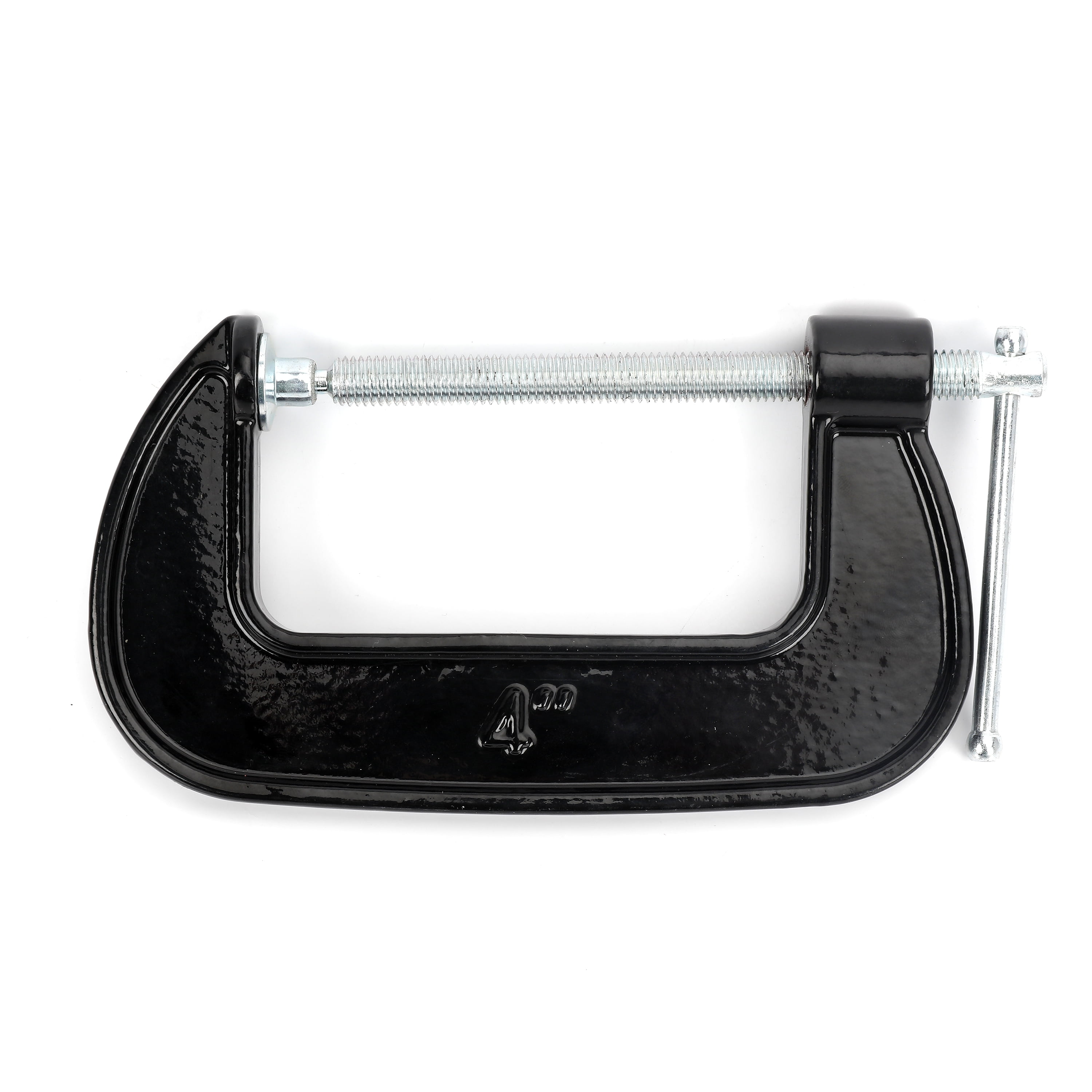 Hyper Tough 4-inch C-Clamp with Steel Threaded Screw and Swivel Jaw Pad ...