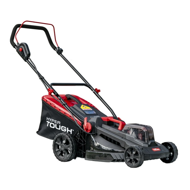 Hyper Tough 40V Cordless 16-in. Walk Behind Lawn Mower, 2*4.0Ah Battery ...