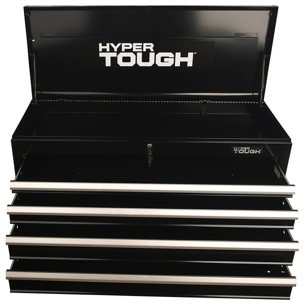 Hyper Tough 41" Wide 4-Drawer Tool Chest, Black - Walmart Business Supplies
