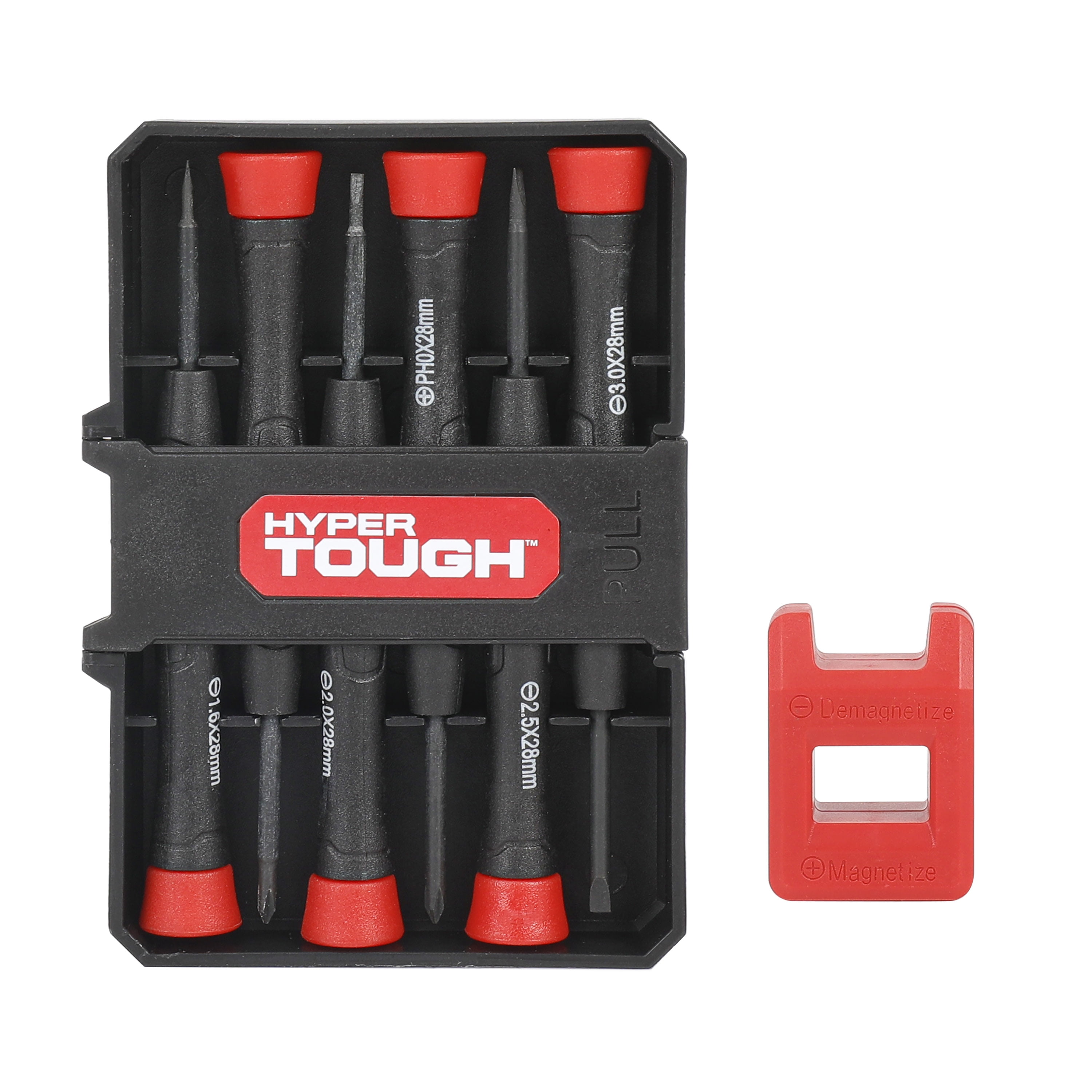 Hyper Tough Swivel Handle Precision Screwdriver Set, 6 Pieces, Includes ...
