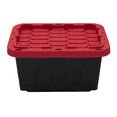Hyper Tough 5 Gallon Snap Lid Storage Bin, Black/Red - Walmart.com