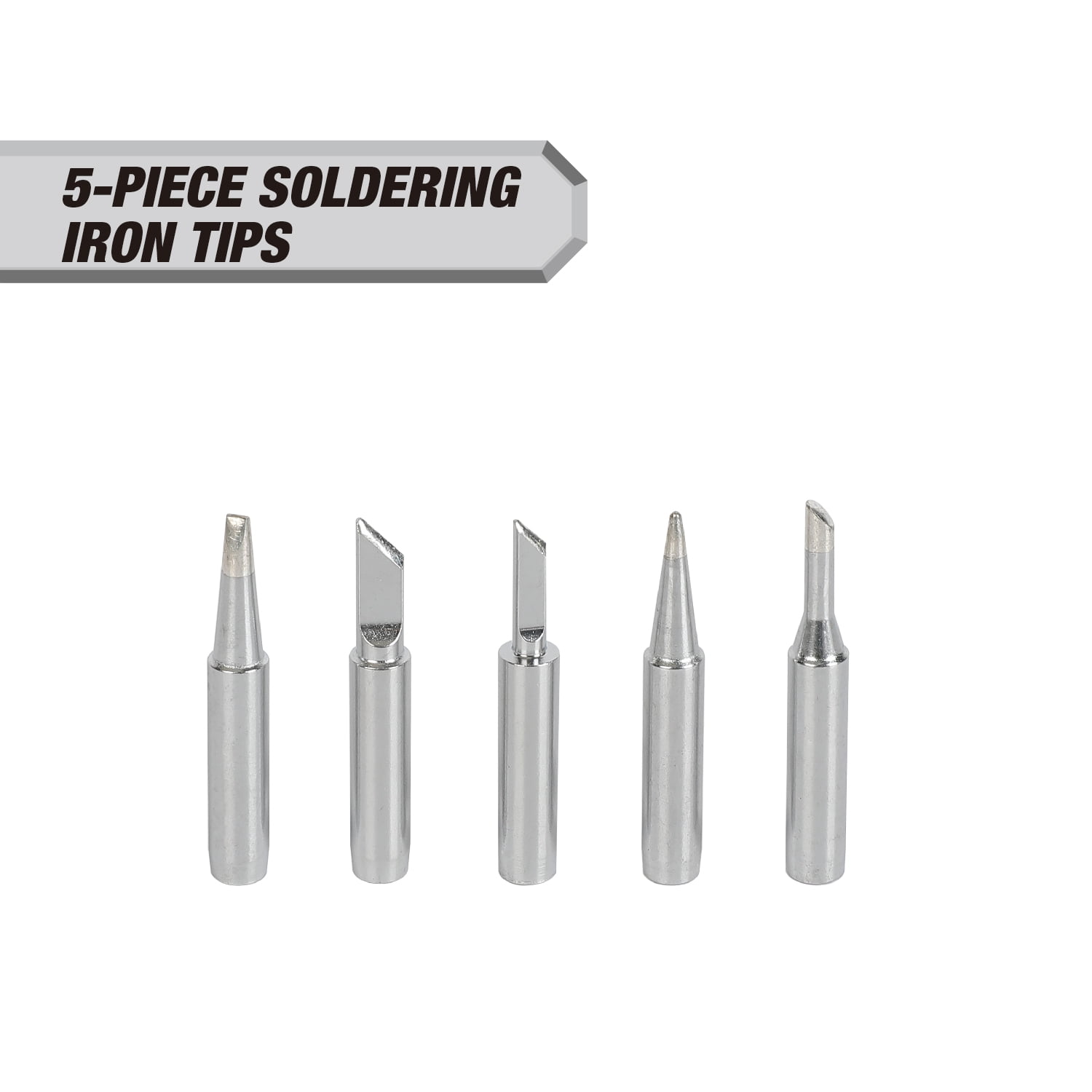 Hyper Tough Soldering Iron Tips Set 5-Piece with Copper Tips for ...