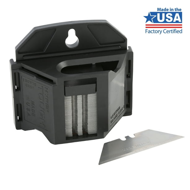 Hyper Tough 50 Pack Utility Knife Blades with Dispenser - Walmart ...