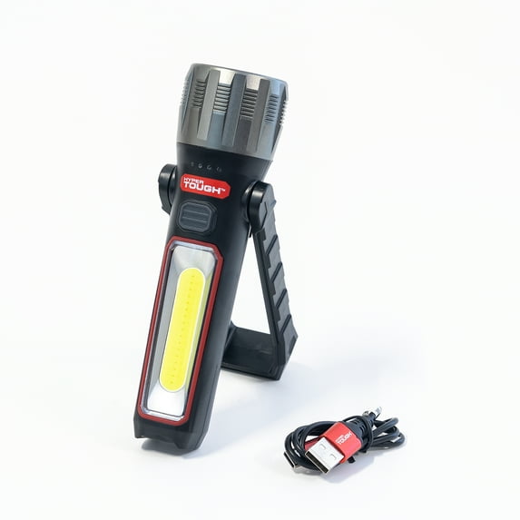 Hyper Tough Portable LED Work Light with Magnetic Base Folding Stand ...